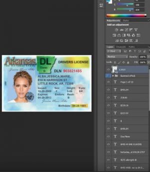 Arkansas Drivers License Template – PSD Photoshop File