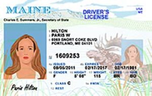 Maine Drivers License Template – PSD Photoshop File