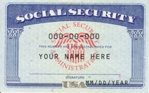 USA Social Security Card Template (SSN) - PSD File