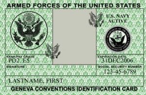 USA Military ID Template – PSD Photoshop File