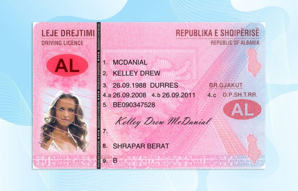 Driver License Template - Editable PSD Templates