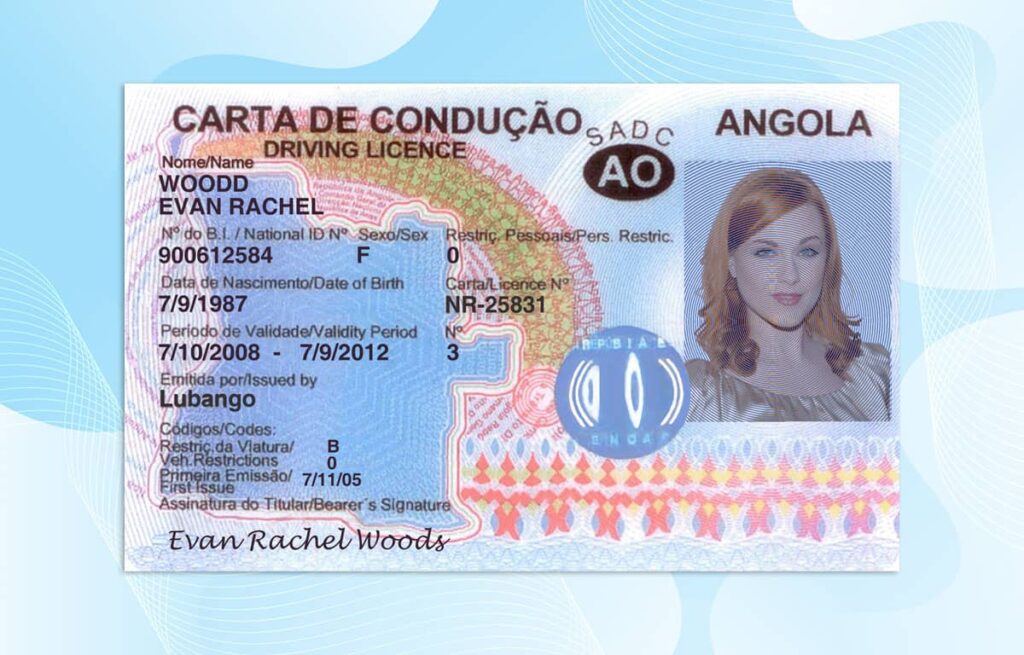 Driver License Template - Editable PSD Templates