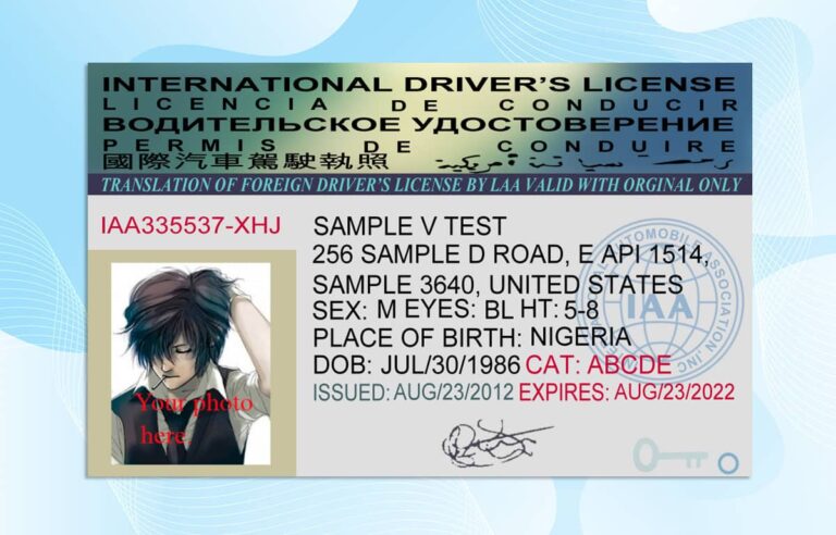Driver License Template - Editable PSD Templates