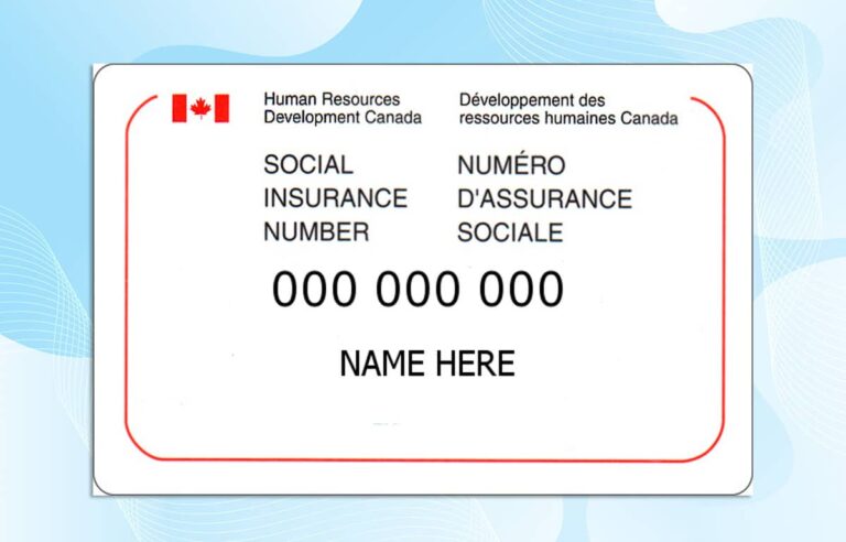 Canada SIN Card Template – PSD Photoshop File