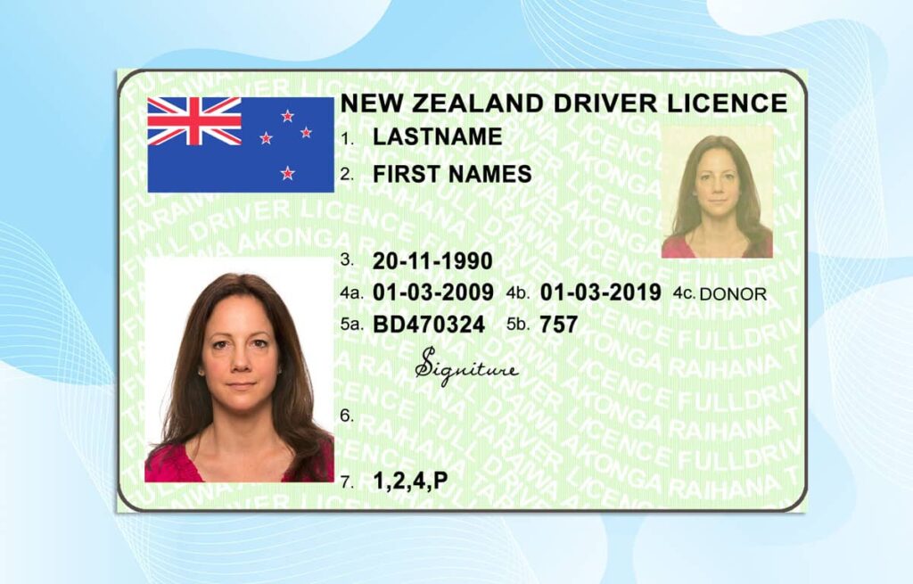 New Zealand Driver License Template – PSD Photoshop File