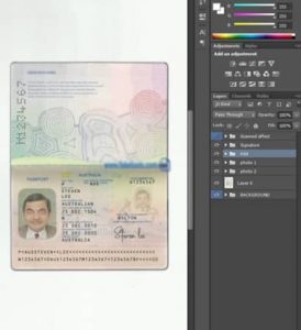 Australia Passport Template (V2) – PSD Photoshop File