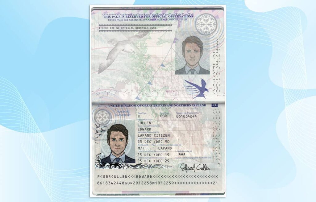 UK Passport Template (New Edition) – PSD Photoshop File