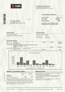 NAB Statement Template – PDF File