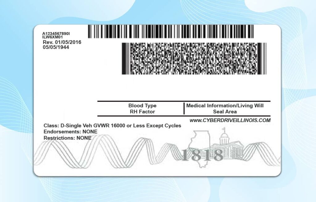 Illinois Drivers License Template (New Edition) – PSD Photoshop File