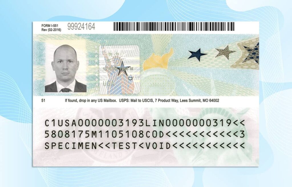 USA Permanent Resident Card Template (New Edition) – Green Card