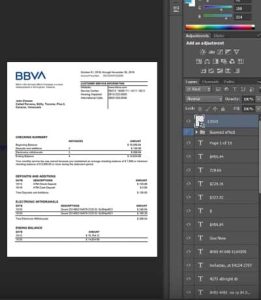 USA BBVA Bank Statement Template - Doc File