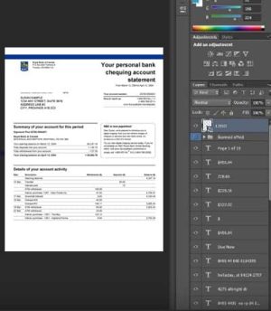 Royal Bank of Canada Statement Template - Doc File
