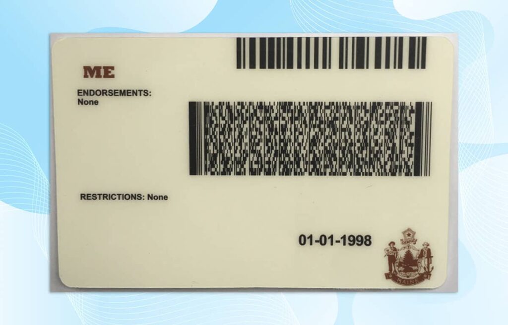 Maine Drivers License Template (New Edition) – Photoshop File