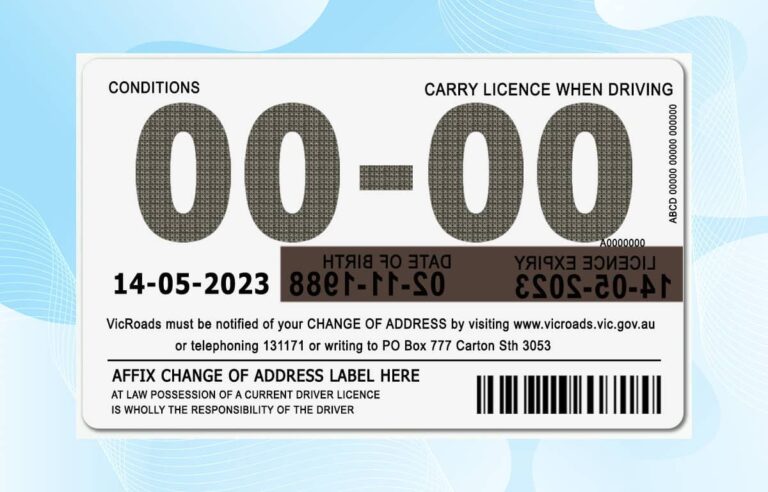 Australia Victoria Driver License Template – PSD Photoshop File