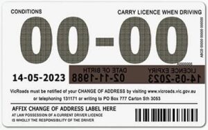 Australia Victoria Driver License Template – PSD Photoshop File