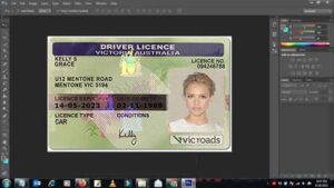 Australia Victoria Driver License Template – PSD Photoshop File