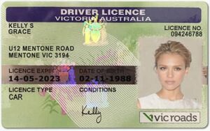 Australia Victoria Driver License Template – PSD Photoshop File