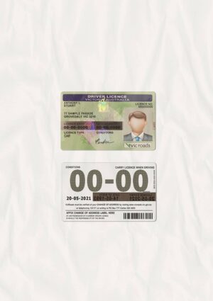 Australia Victoria Driver License Template – PSD Photoshop File